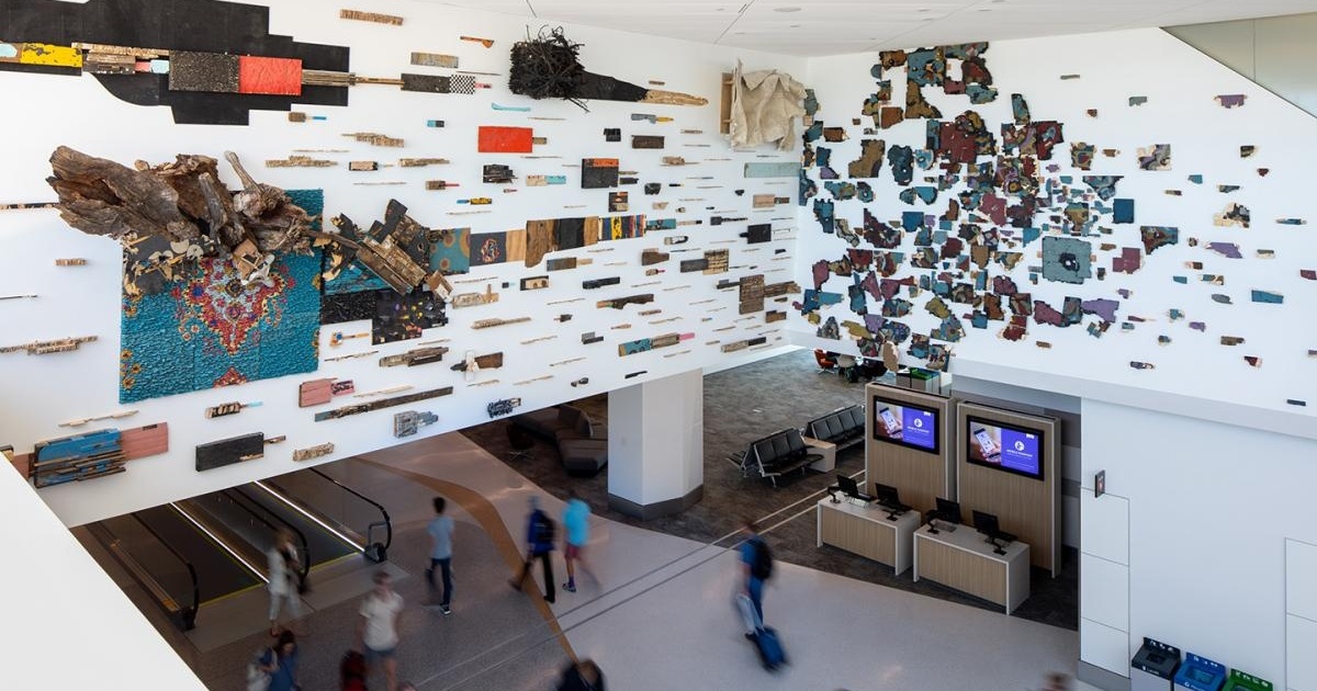 Leonardo Drew's Number 69S at the San Francisco International Airport ...